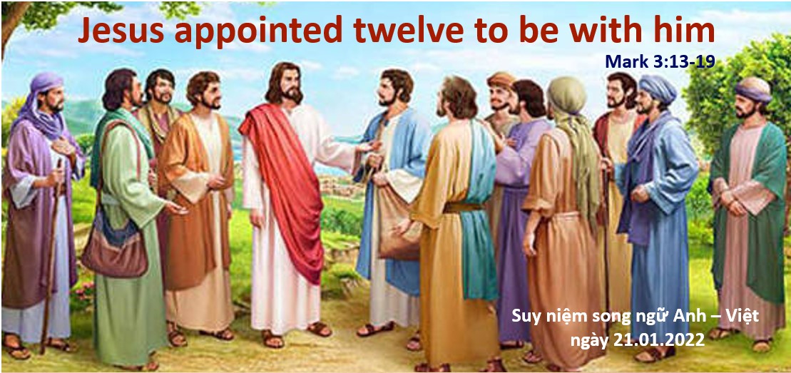 Jesus appointed twelve to be with him – Suy niệm song ngữ Anh – Việt ...