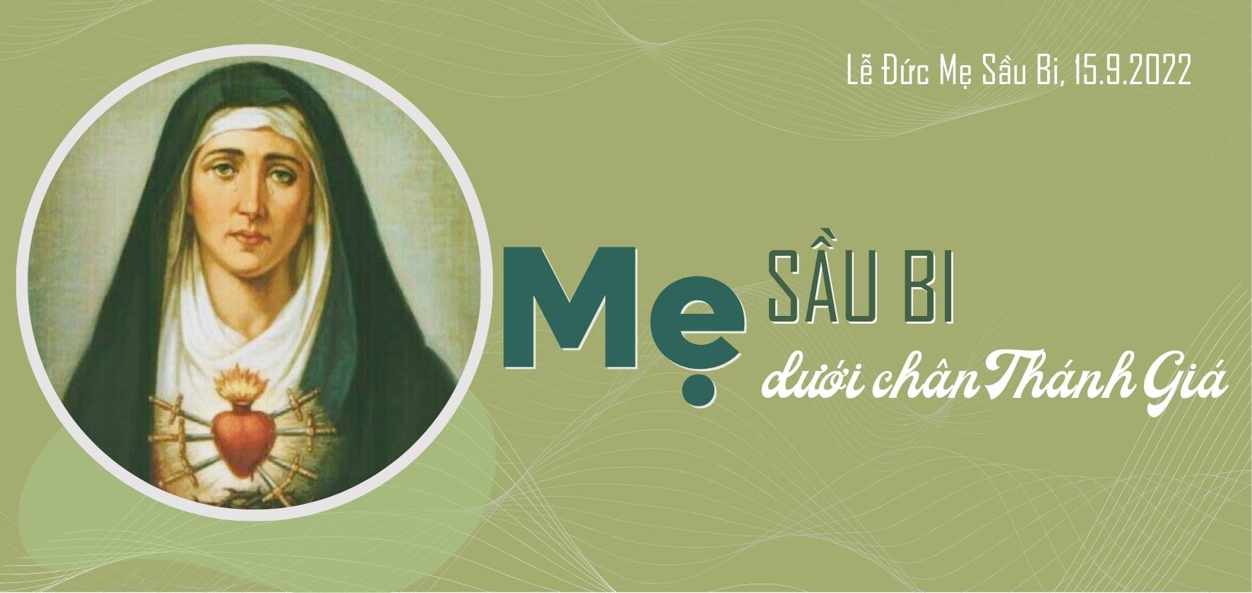 Mẹ Sầu Bi dưới chân Thánh Giá